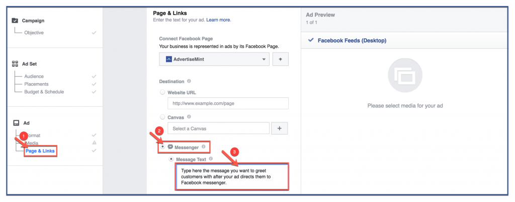 DIY: Include Facebook Messenger Button in your Facebook Ad - Nesterz ...